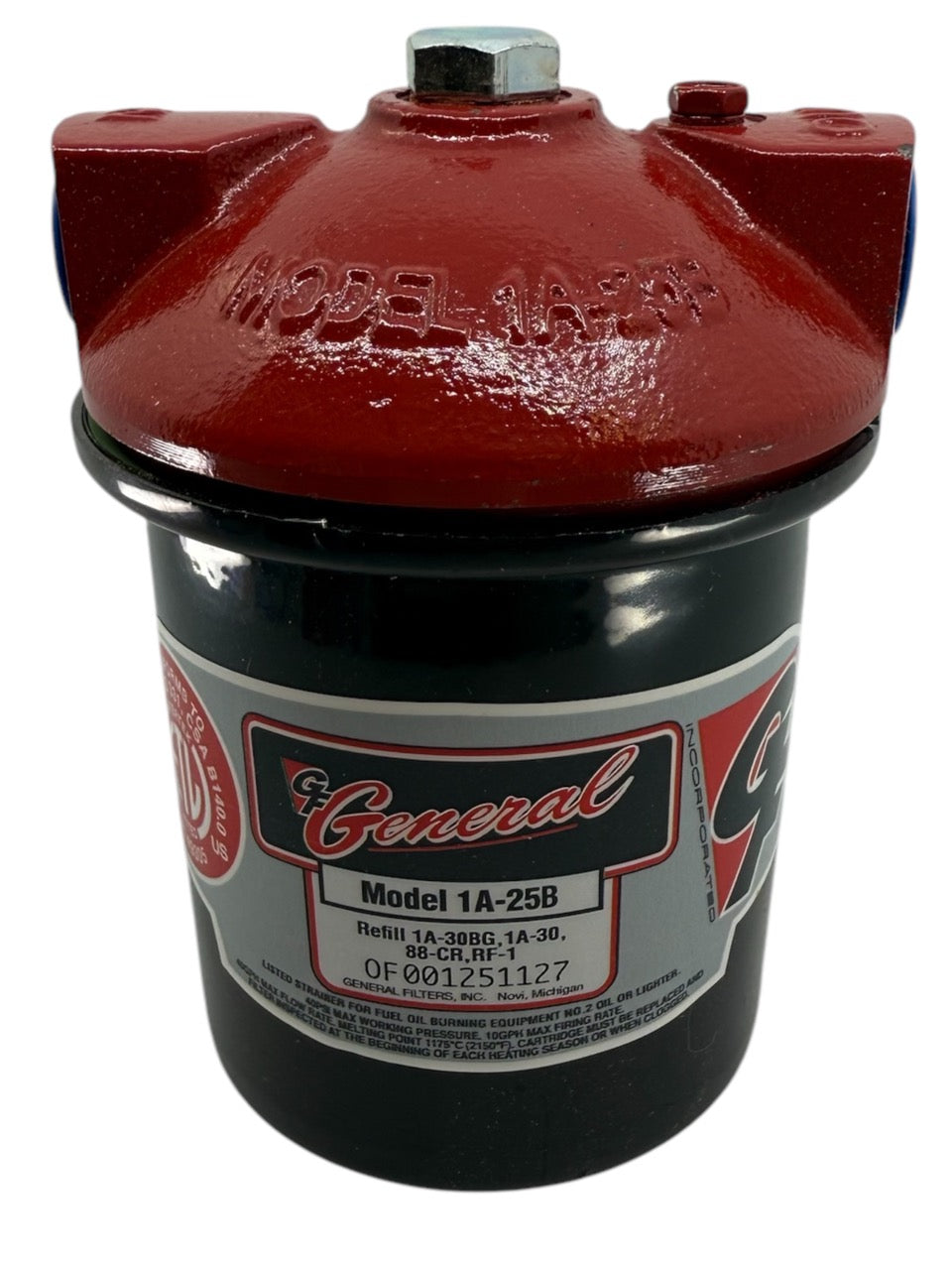 General Filter 1A-25B Standard Fuel Oil Filter, 3/8-Inch — Mobile Home ...