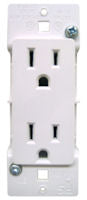 Pass & Seymour Mobile Home/RV White Self-Contained Receptacle with Sna ...